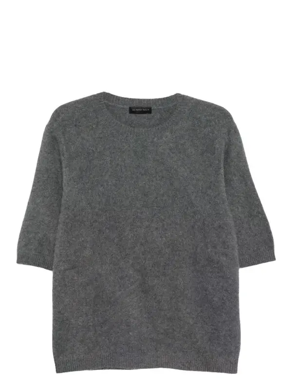 LE PETIT PULLE Short-sleeve Sweater - Grey