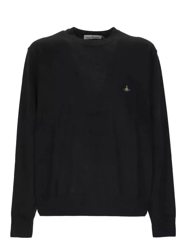 VIVIENNE WESTWOOD Orb-embroidered Sweater - Black