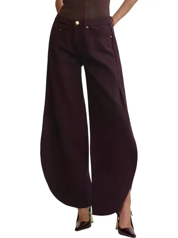 DL1961 Rori Slit-detail Barrel-leg Jeans - Purple