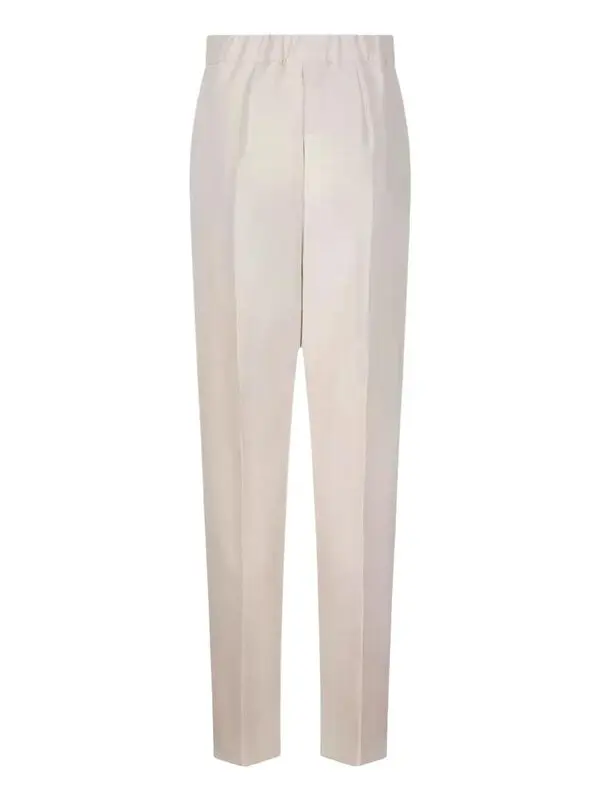 Marina Rinaldi Pressed-crease Tailored Trousers - Neutrals