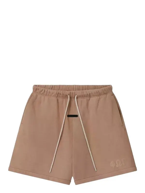 Fear Of God Classic Logo-print Shorts - Neutrals