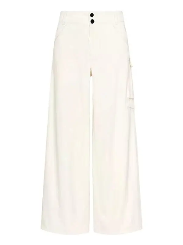 SELF-PORTRAIT Wide-leg Pants - Neutrals