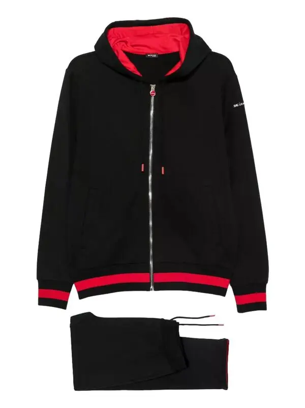 Kiton Contrast-trim Tracksuit - Black