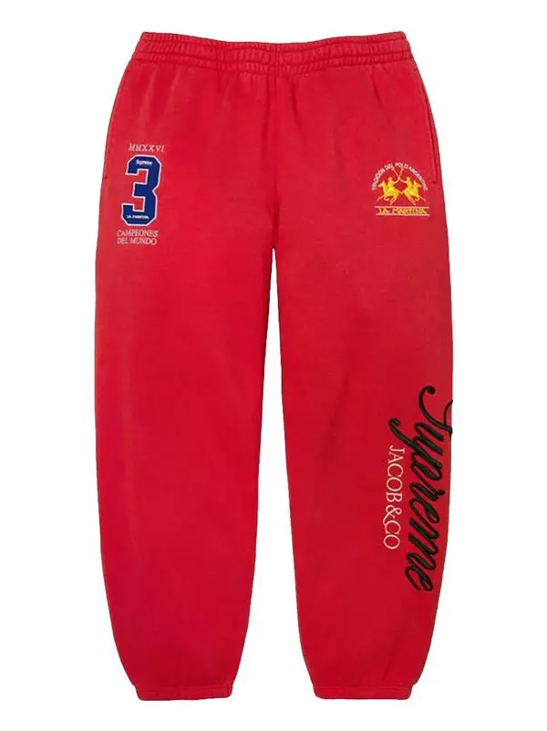 Supreme La Martina Track Pants - Red