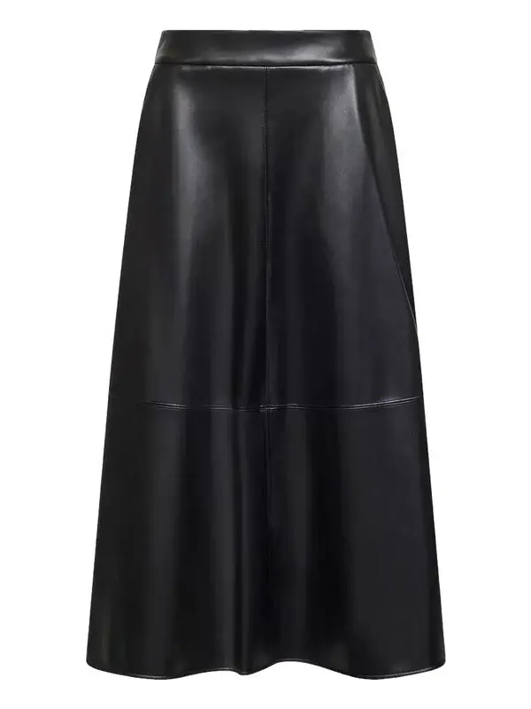 Max Mara Panelled A-line Midi Skirt - Black