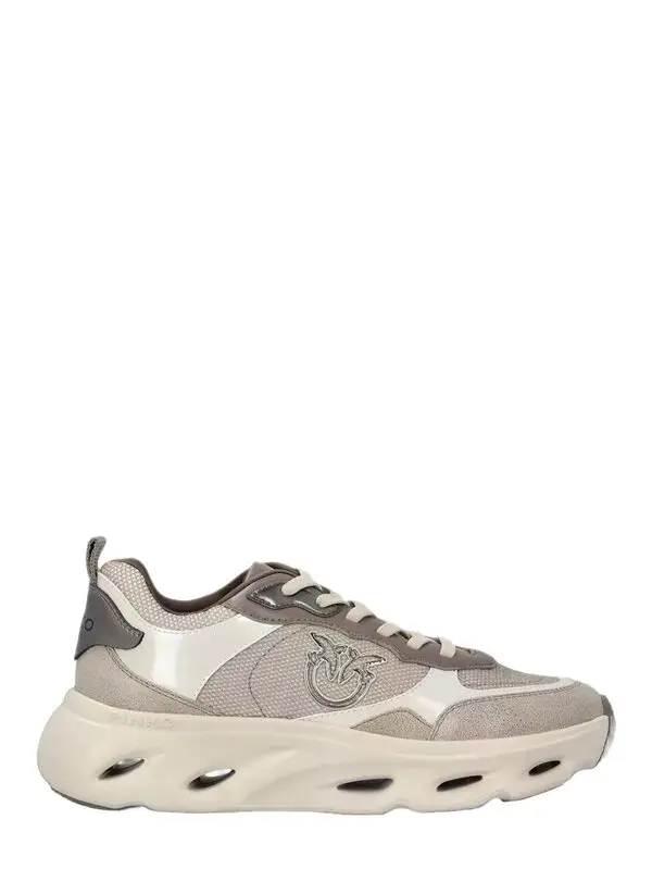 Pinko Logo-plaque Chunky Sneakers - Neutrals