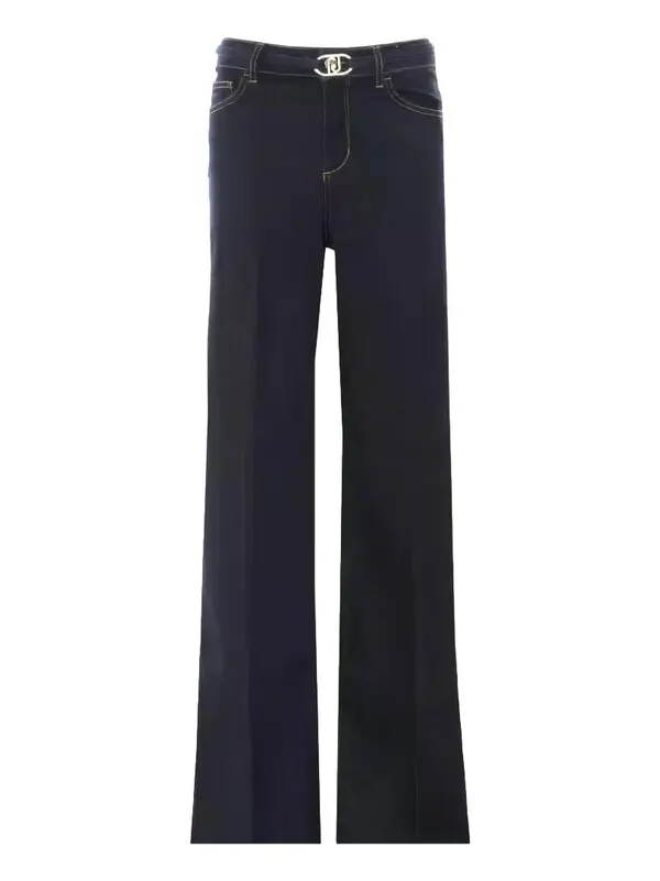 Liu Jo Logo Plaque Flared Jeans - Blue
