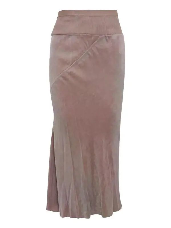 Rick Owens Bias-cut Velvet Midi Skirt - Pink