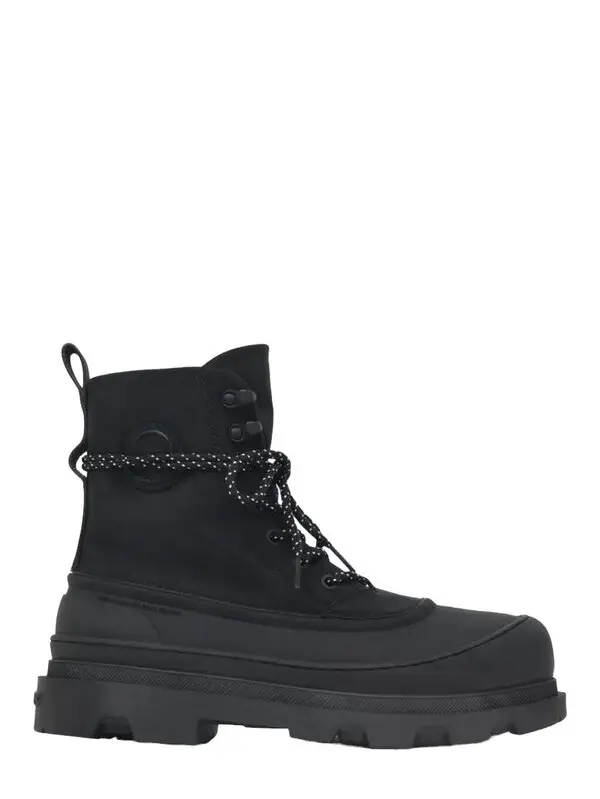 Moncler Vera Sheal Logo-patch Chunky Boots - Black