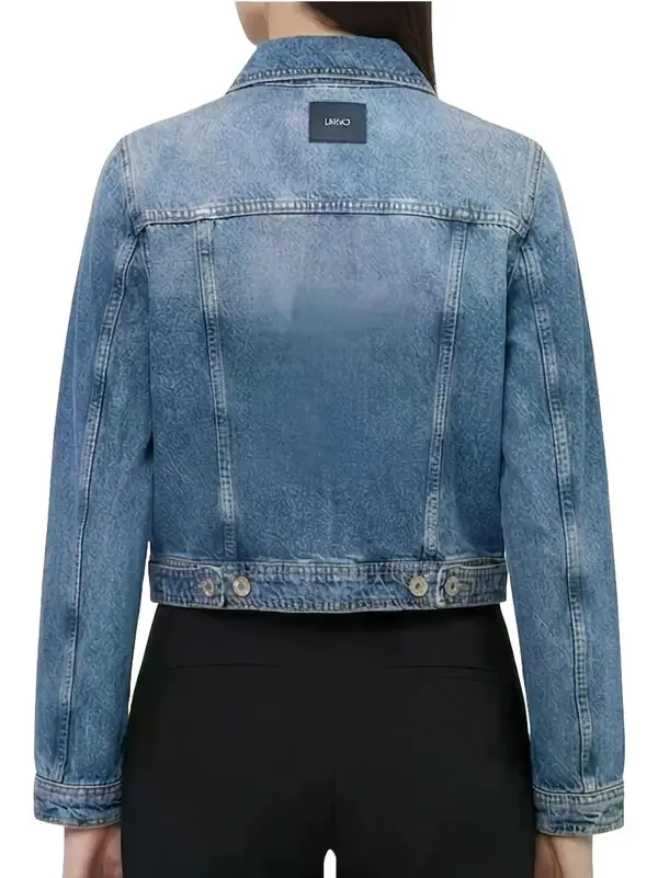 Liu Jo Zip-detail Denim Jacket - Blue