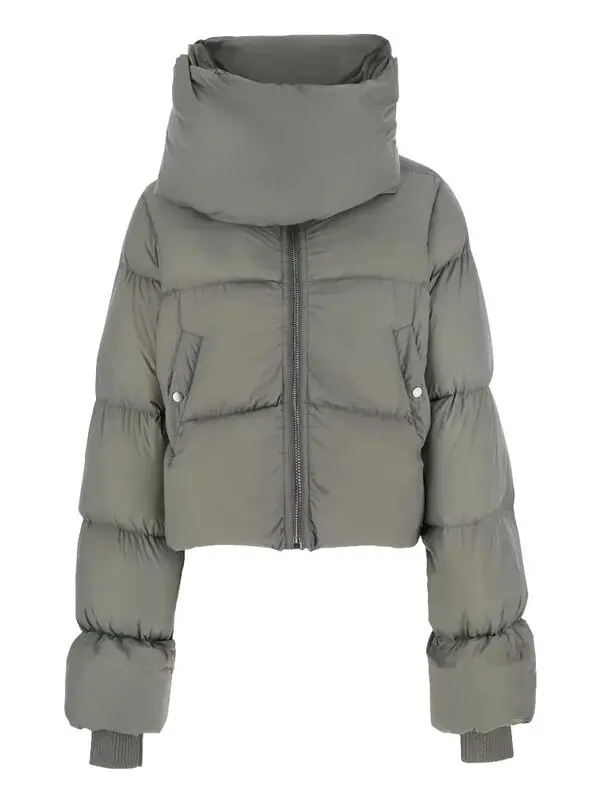 Rick Owens Padded Funnel Neck Jacket - Grey