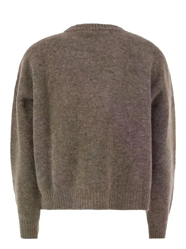 Max Mara Brushed Crew-neck Sweater - Brown