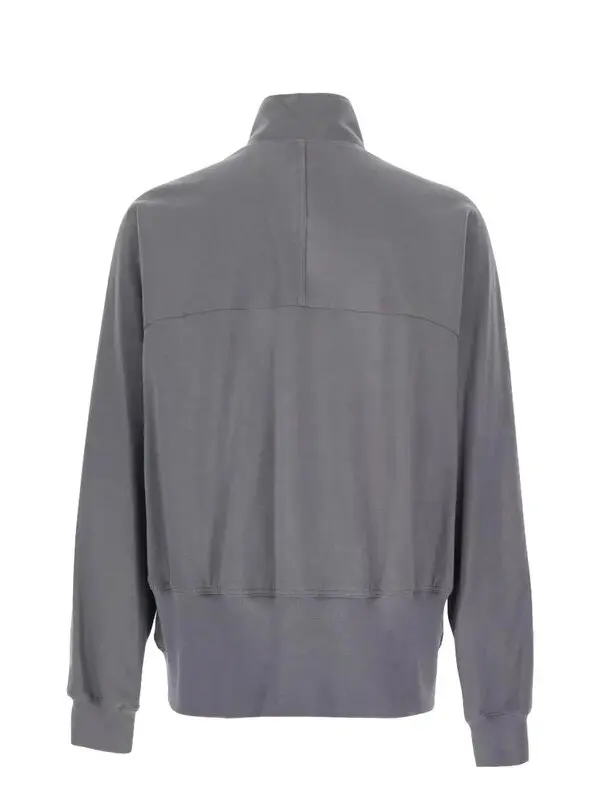 Rick Owens Zip-up High-neck Sweatshirt - Grey