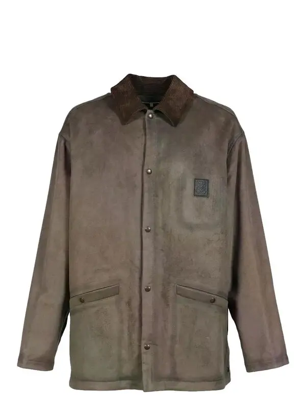 Loewe Anagram Embossed Jacket - Brown