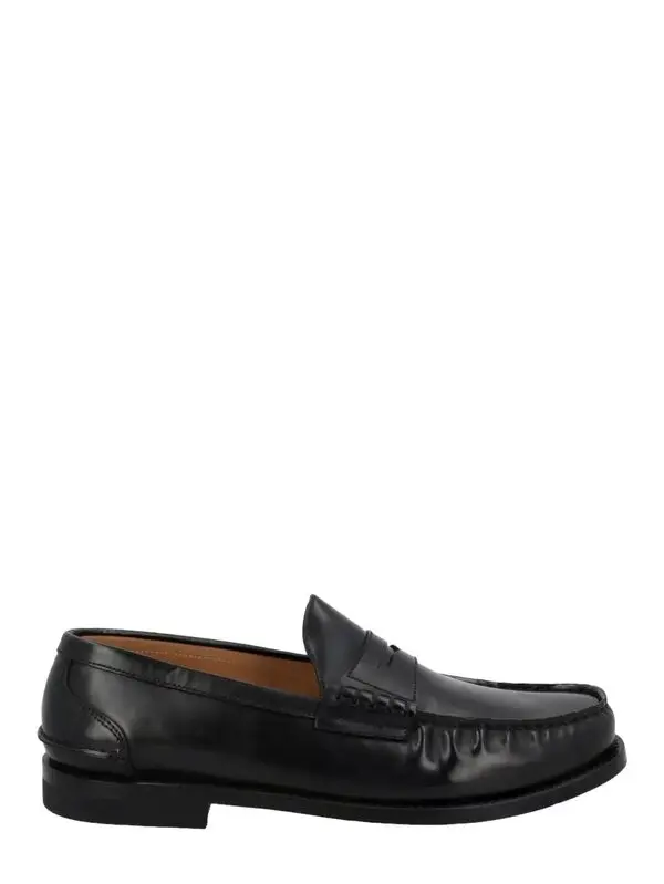 Premiata Slip-on Leather Loafers - Black