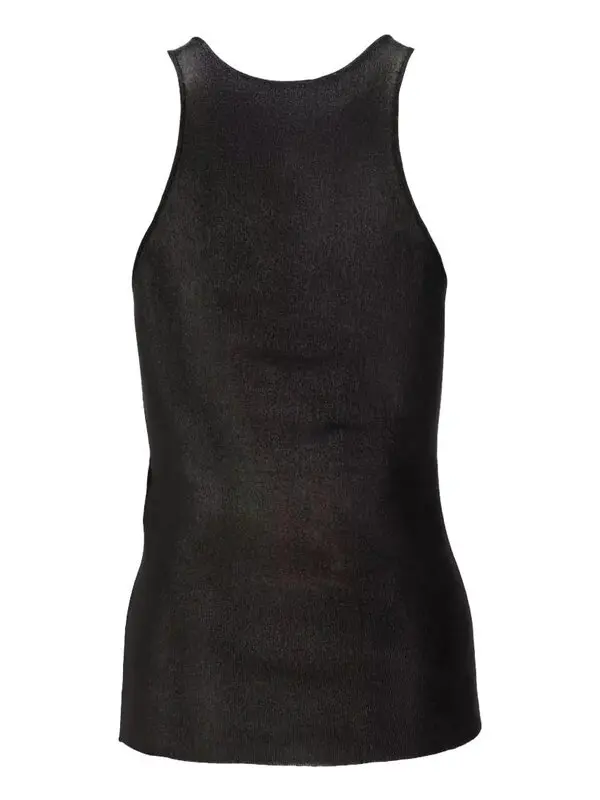 TOM FORD Ribbed-knit Tank Top - Black