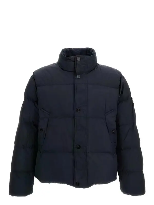 Stone Island 4100109 Crinkle Reps Ny Down Jacket With Wind Resistance And Anti-drop - Blue