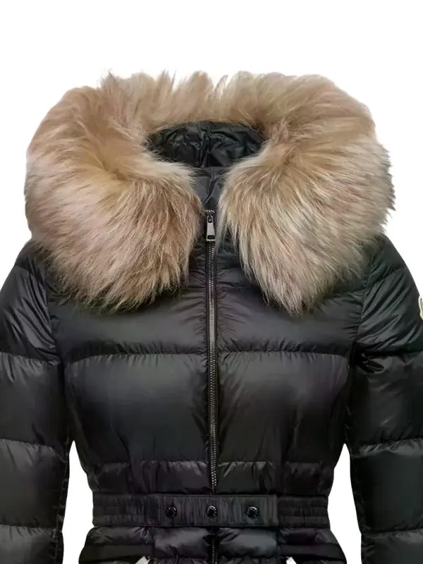 Moncler Boed Shearling-trim Puffer Jacket - Black