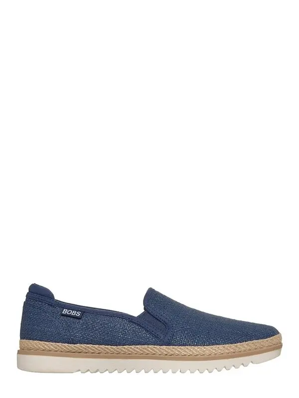 Sketchers Bobs Flexpadrille Lo Shiny Spritz Espadrille - Navy Blue