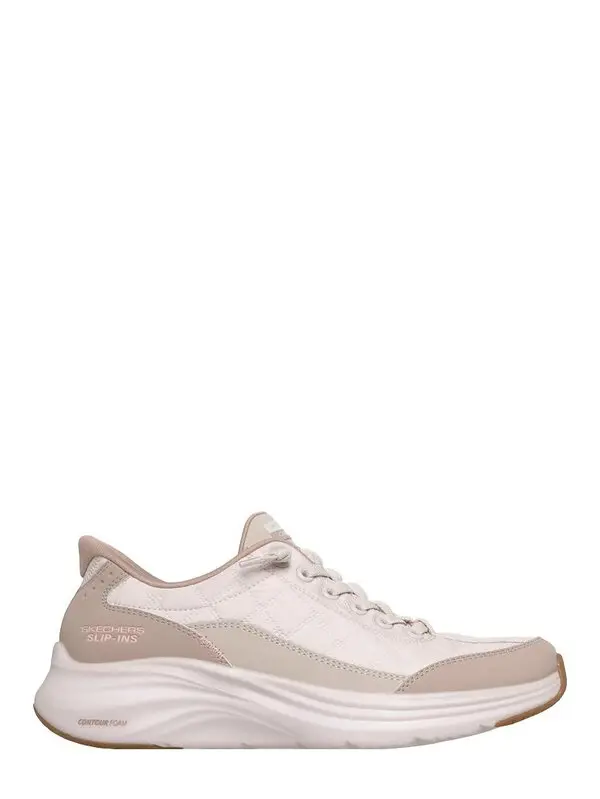 Sketchers Slip-ins Contour Foam Athletic Sneakers - Natural/taupe