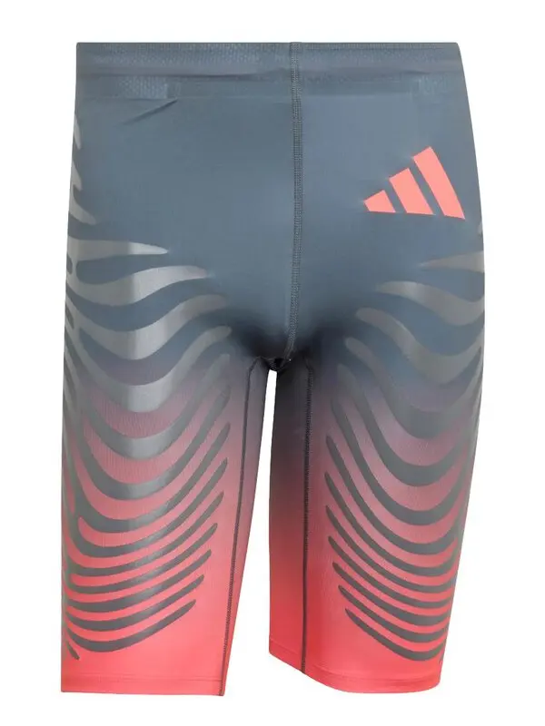 Adidas Adizero Pro Running Control Short Tights Onix - Onix / Solar Turbo