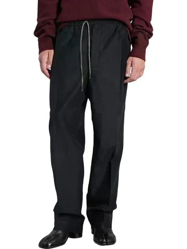 MAISON MARGIELA Cotton Drawstring Trousers - Blue