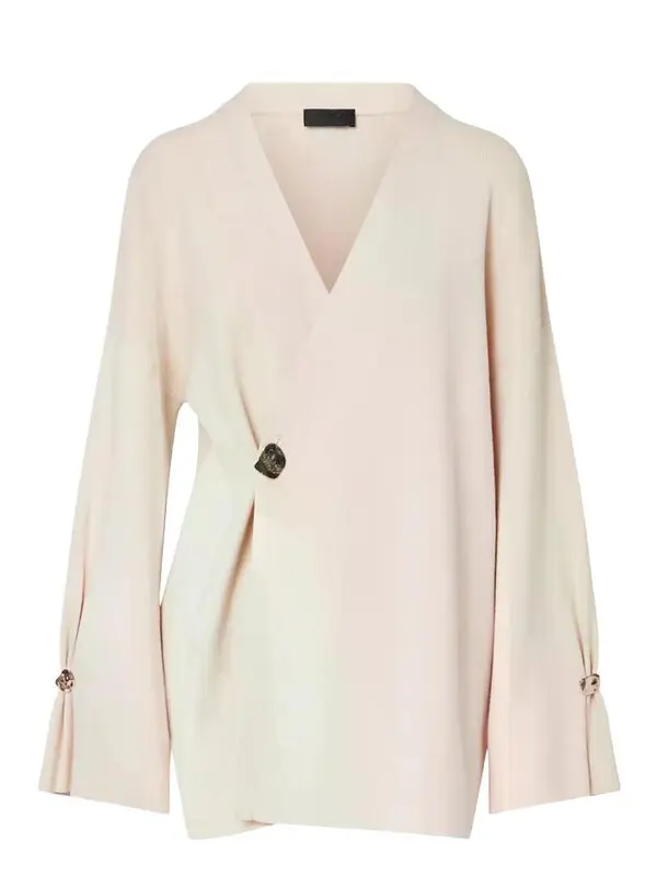 Liu Jo Cardigan With Jewel Buttons - Neutrals