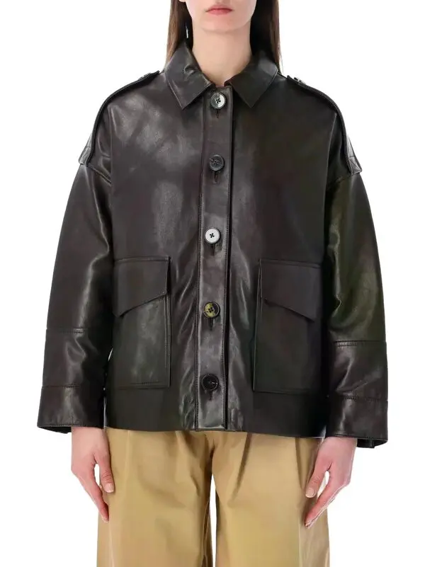 SESSUN Harriboyd Button-up Coat - Brown