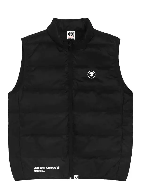 AAPE BY *A BATHING APE Moonface Zip-up Vest - Black