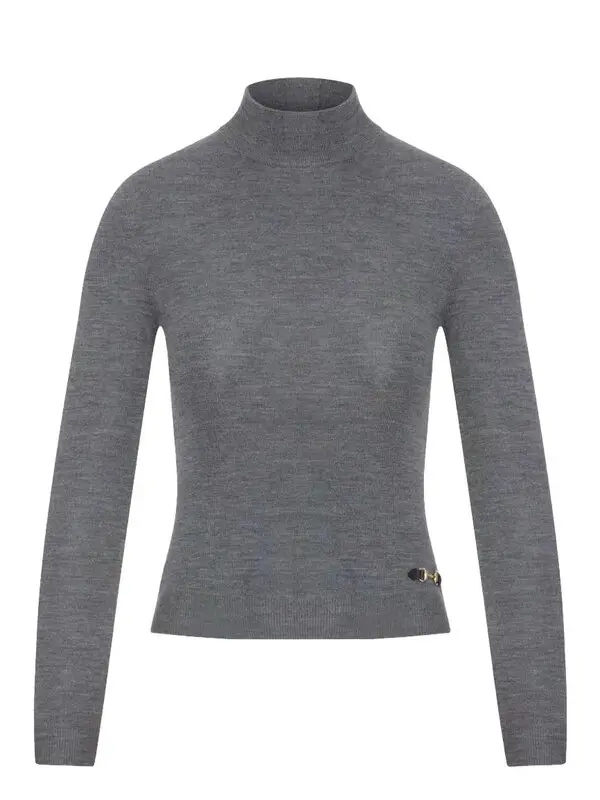 Gucci Horsebit Roll-neck Sweater - Grey