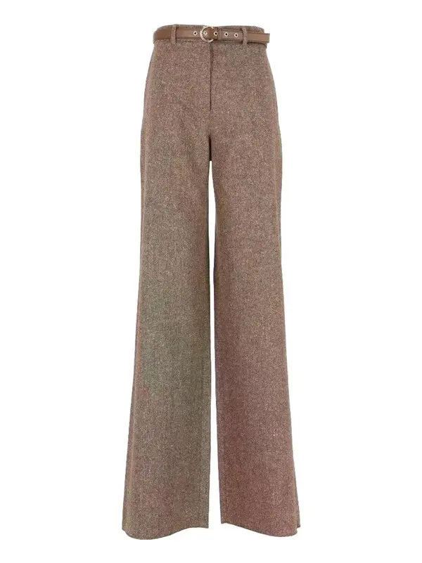 Max Mara Belted Trousers - Brown