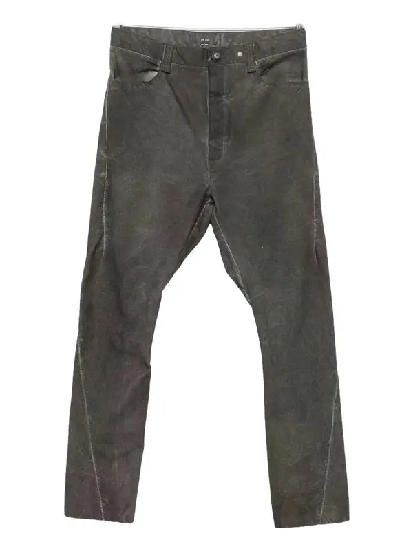 ISAAC SELLAM EXPERIENCE Four-pocket Straight-leg Trousers - Grey