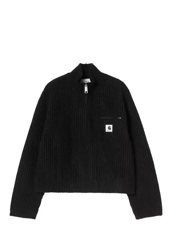 Carhartt Work In Progress Detroit Half-zip Sweater - Black