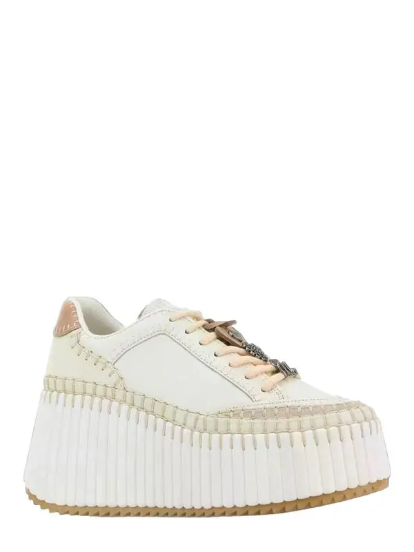 Chloé Nama Platform Sneakers - White