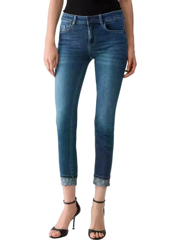 Liu Jo Skinny Jeans With Embellishments - Blue
