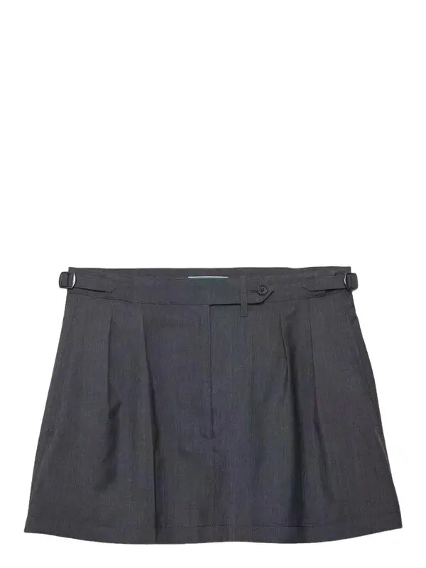 Prada Light Mohair Miniskirt - Grey