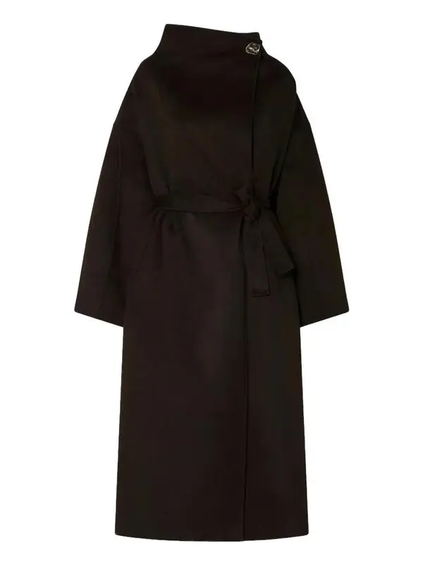 Liu Jo Oversized Wool Blend Coat - Brown