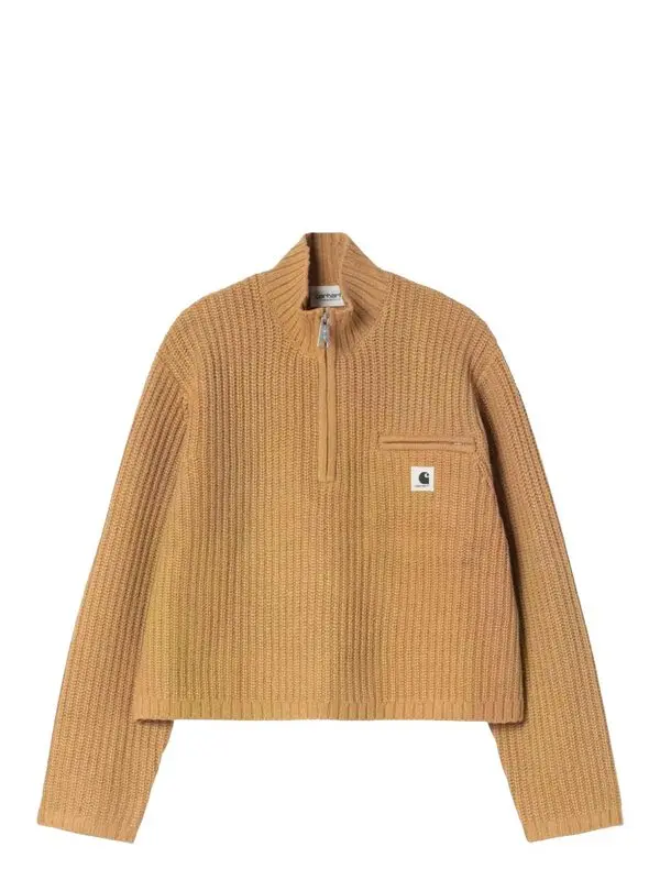 Carhartt Work In Progress Detroit Half-zip Sweater - Brown