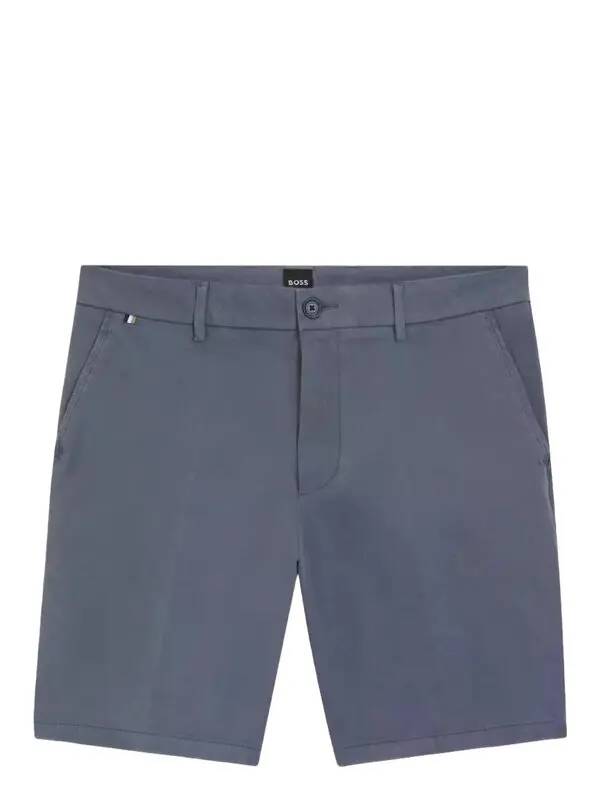 BOSS Cotton Modern Fit Shorts - Blue