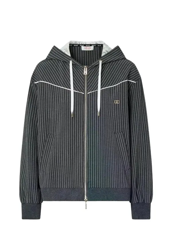 Liu Jo Hoodie With Lace-detailing - Grey