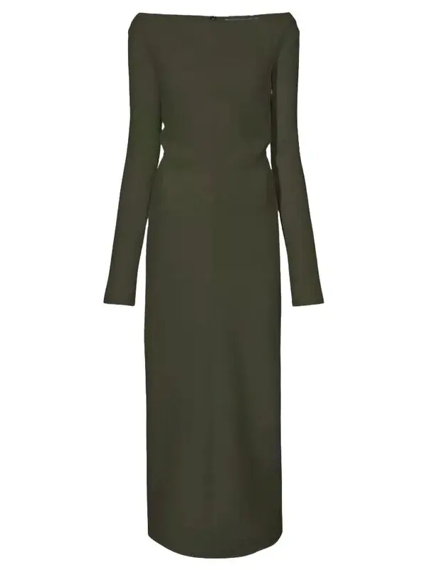 Proenza Schouler Yara Dress In Bi-stretch Suiting - Green