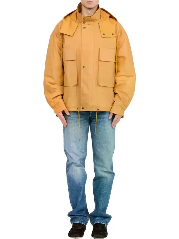 MAISON MARGIELA Coated-cotton Hooded Jacket - Yellow