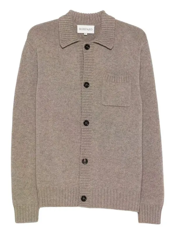 Eric Bompard Button-up Chest-pocket Cardigan - Brown