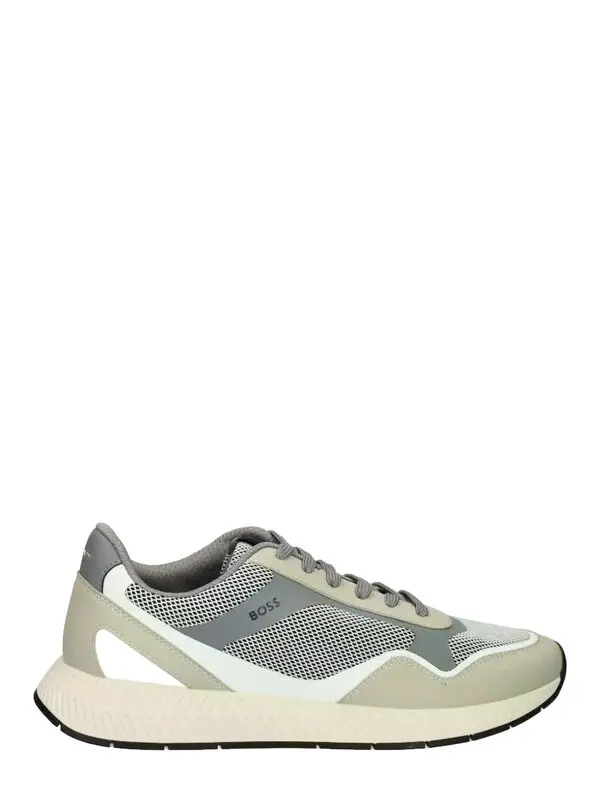 BOSS Paneled Lace-up Sneakers - Neutrals