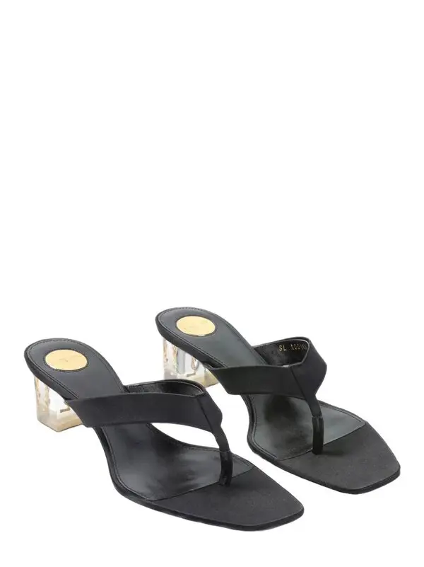 Saint Laurent Thong Sandals - Black