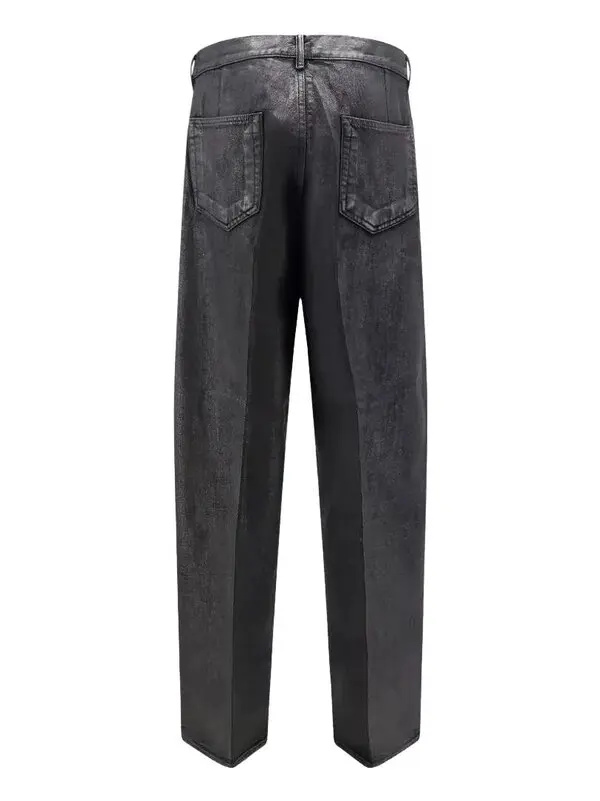 Rick Owens Joris Waxed Jeans - Black