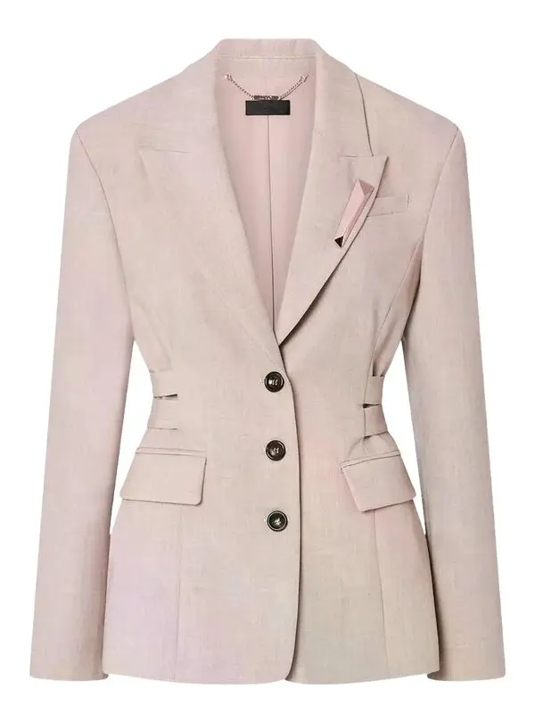 Liu Jo Mélange Blazer With Buckles - Neutrals