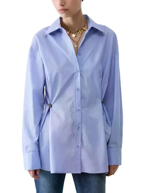 Liu Jo Poplin Shirt - Blue