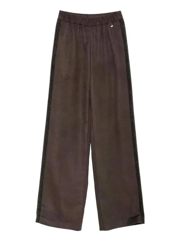 Herno Elasticated-waistband Wide Leg Palazzo Pants - Brown