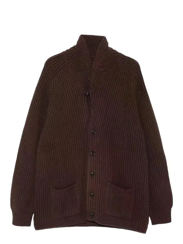 Filson Bristol Ribbed Shawl-collar Cardigan - Brown